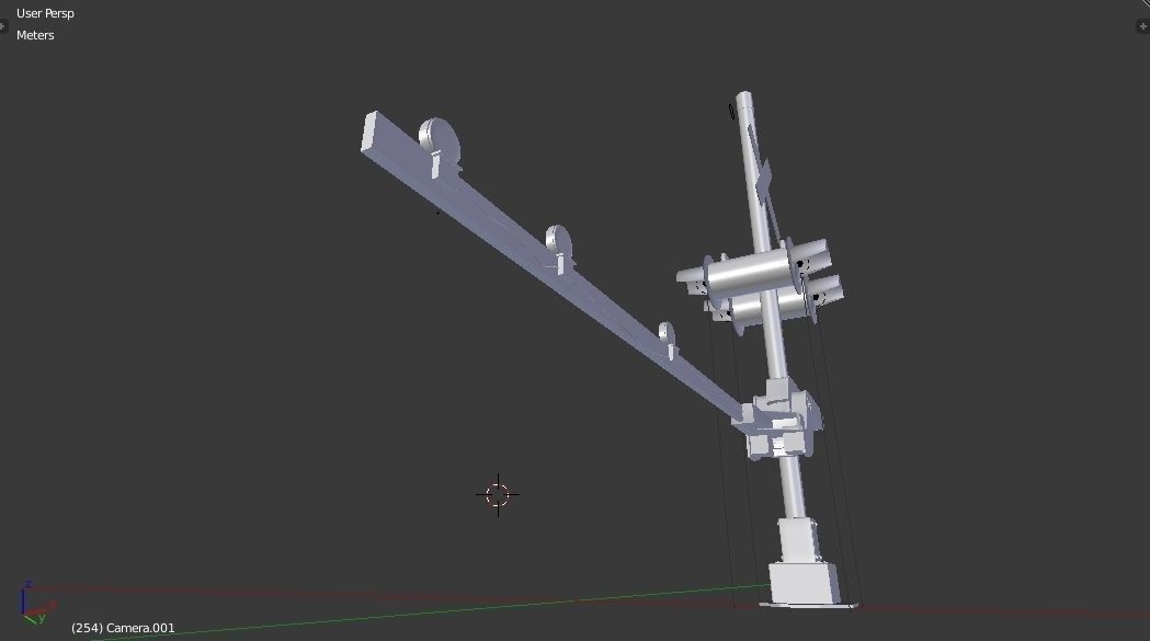 Level crossing - Railroad crossing with lights US Railway 3D model ...