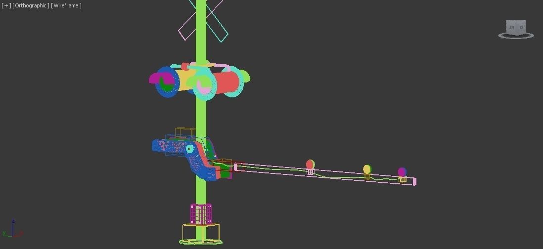 Level crossing - Railroad crossing with lights US Railway 3D model ...