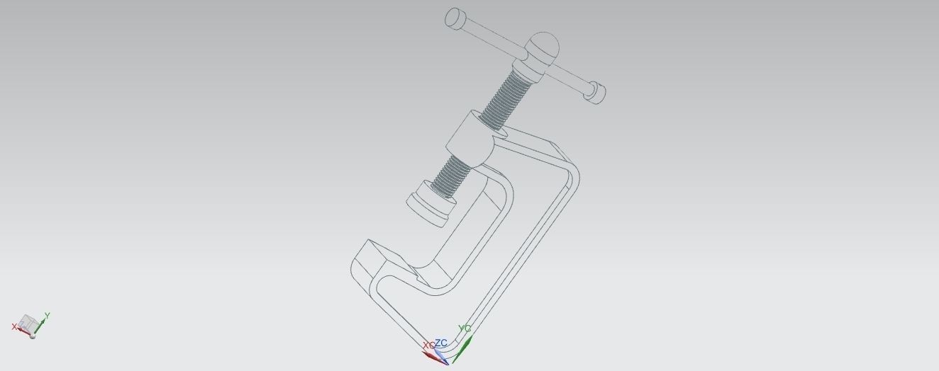 C CLAMP ASSEMBLY free 3D model | CGTrader