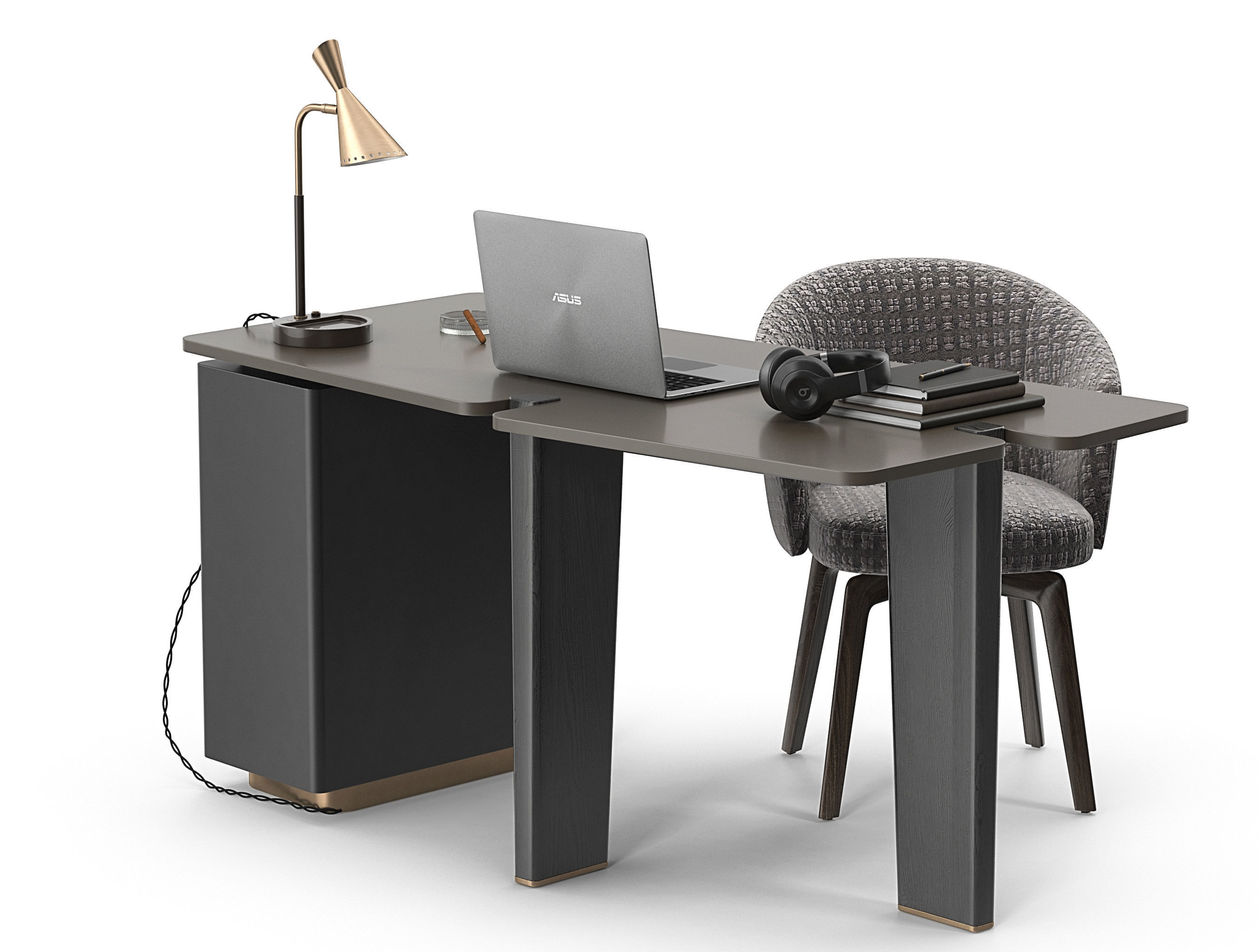 Minotti Jacob desk set 3D model | CGTrader