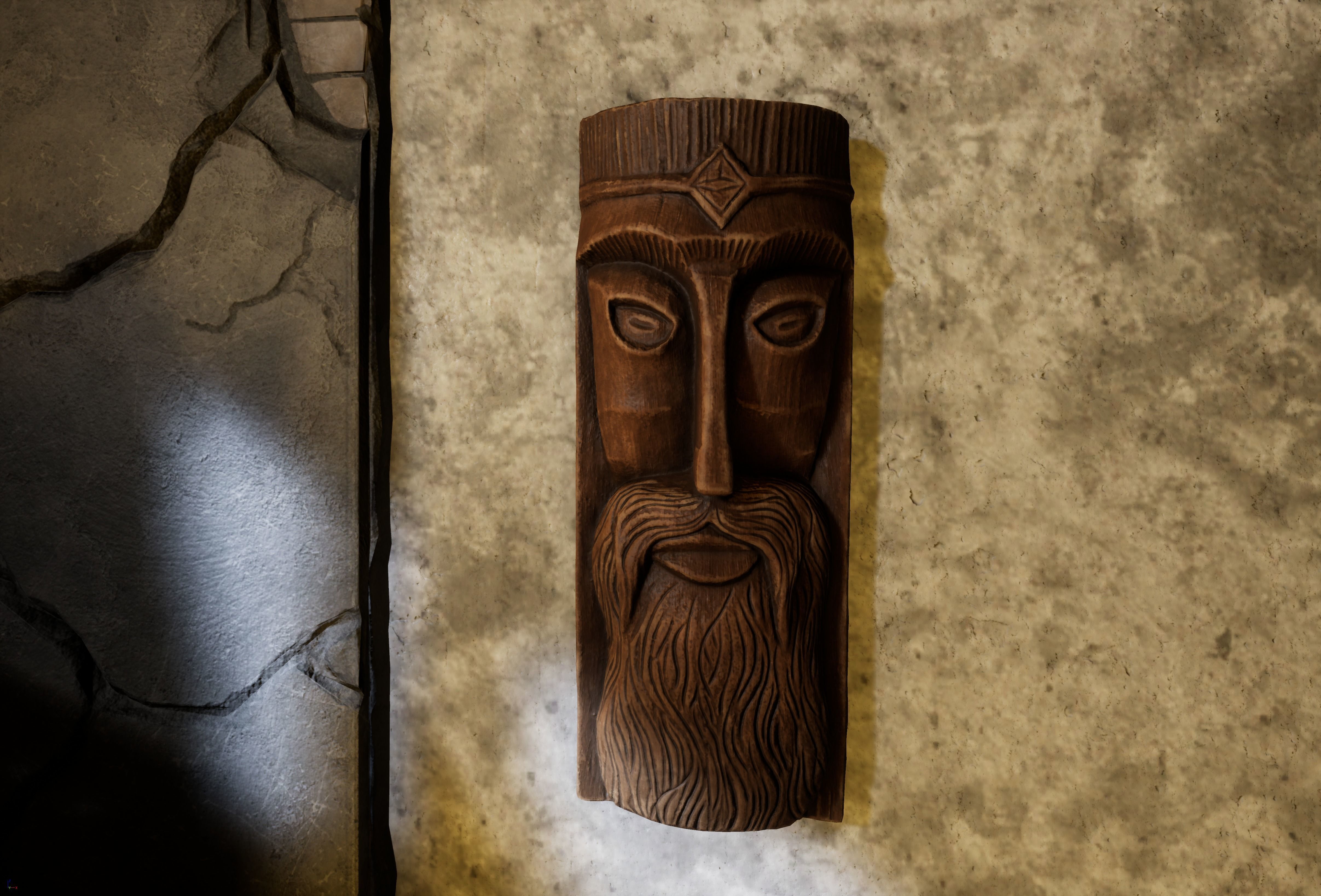 3D model Face made of wood VR / AR / low-poly | CGTrader