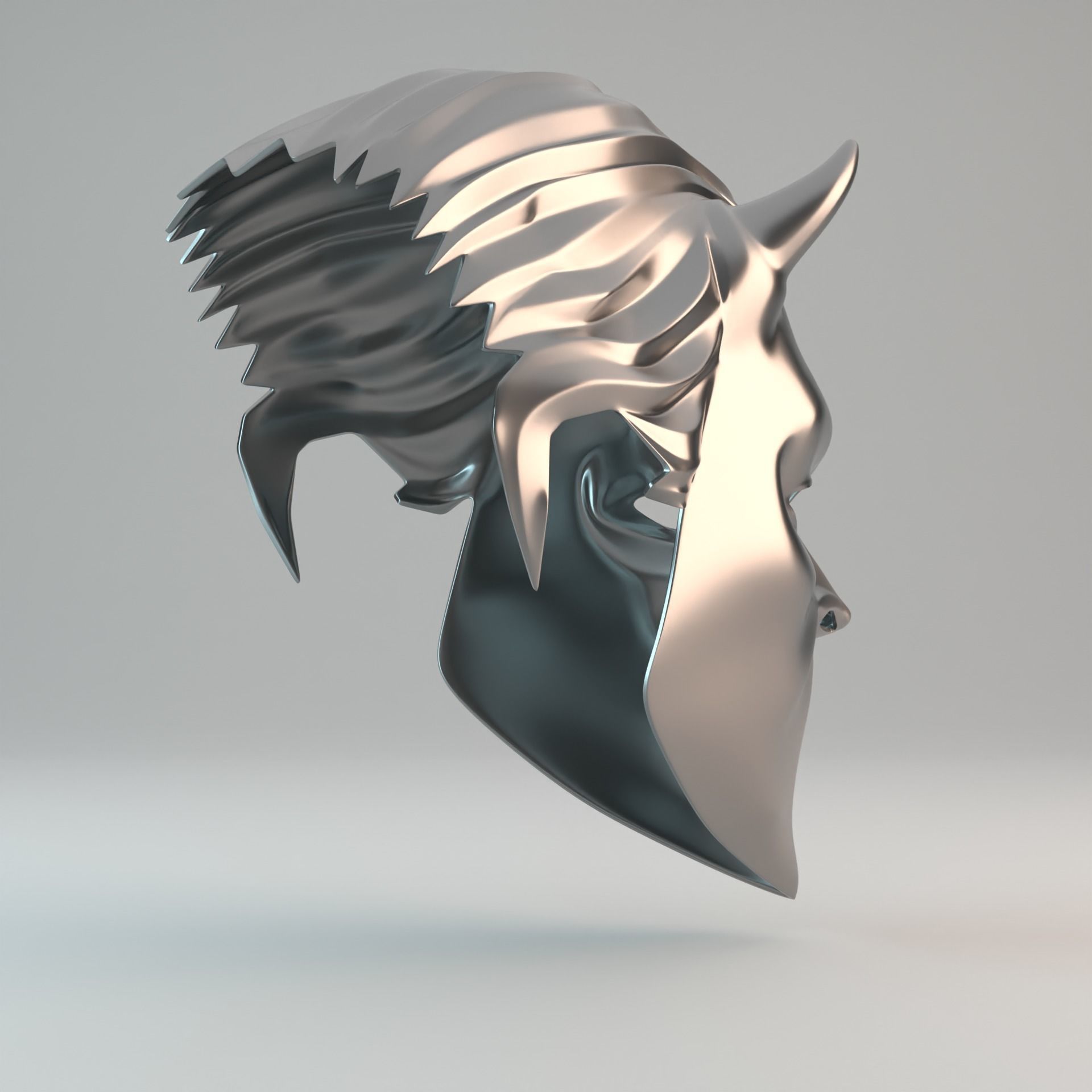 Ghost Nameless Ghoul Mask 3D model 3D printable | CGTrader