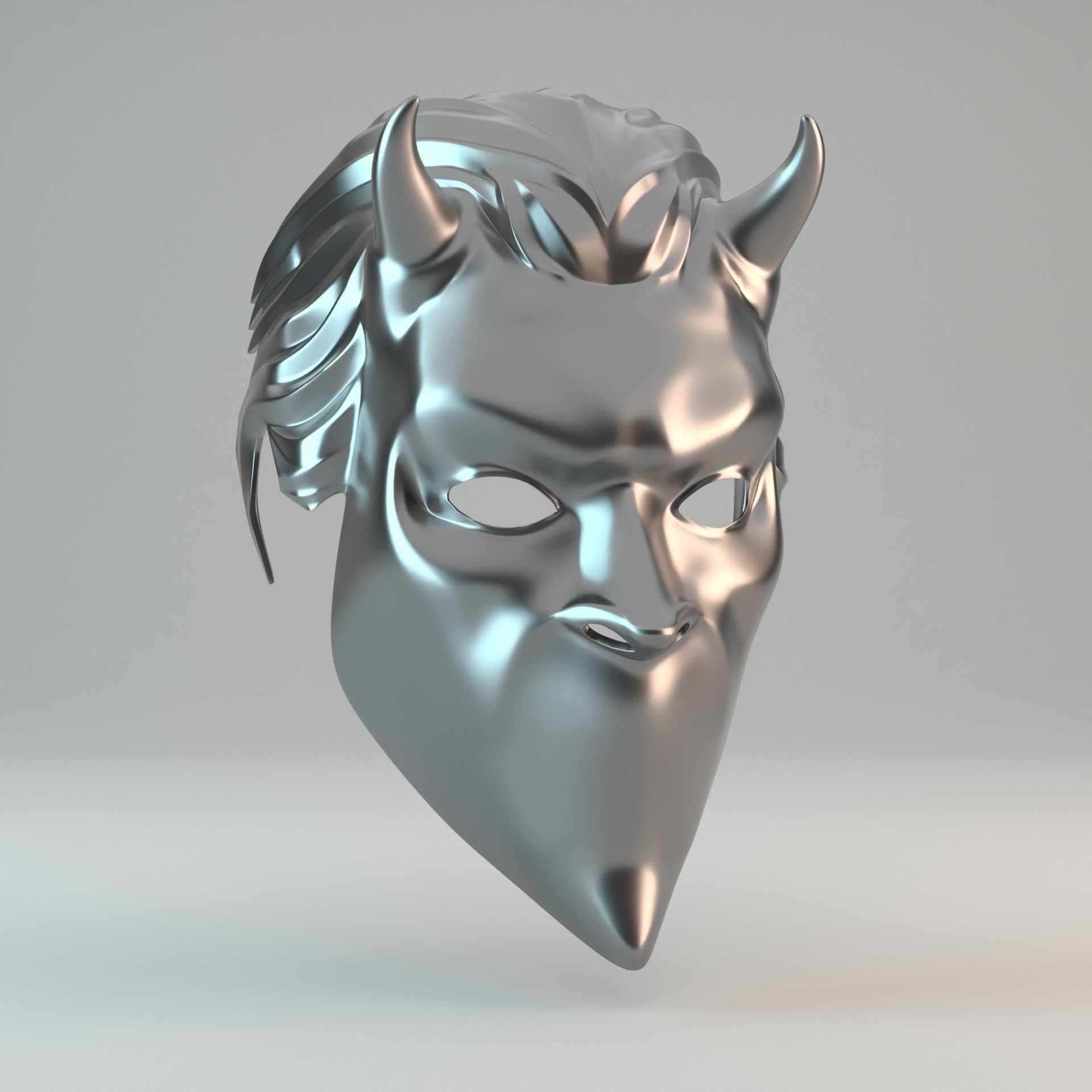 Ghost Nameless Ghoul Mask 3D model 3D printable | CGTrader