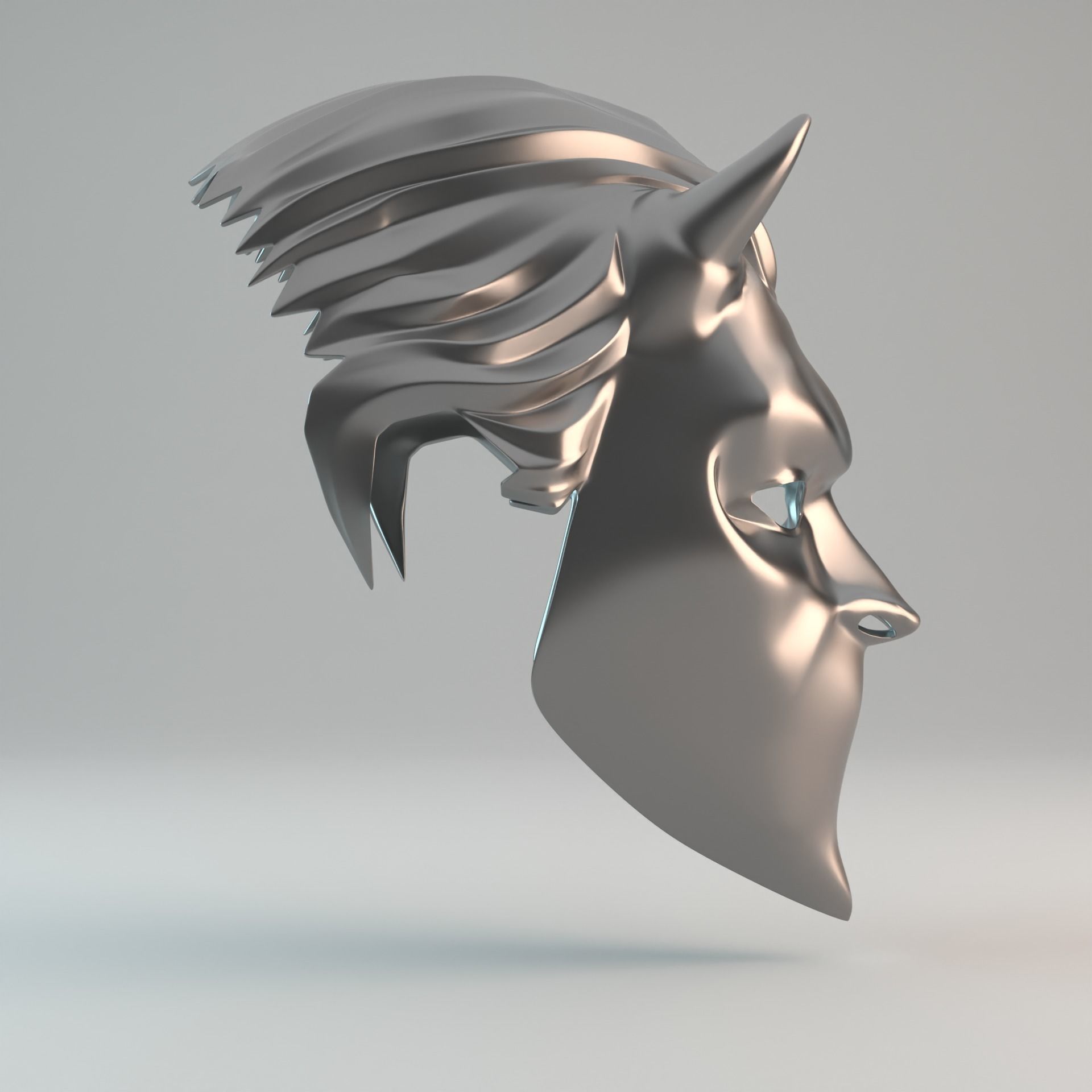 Ghost Nameless Ghoul Mask 3D model 3D printable | CGTrader