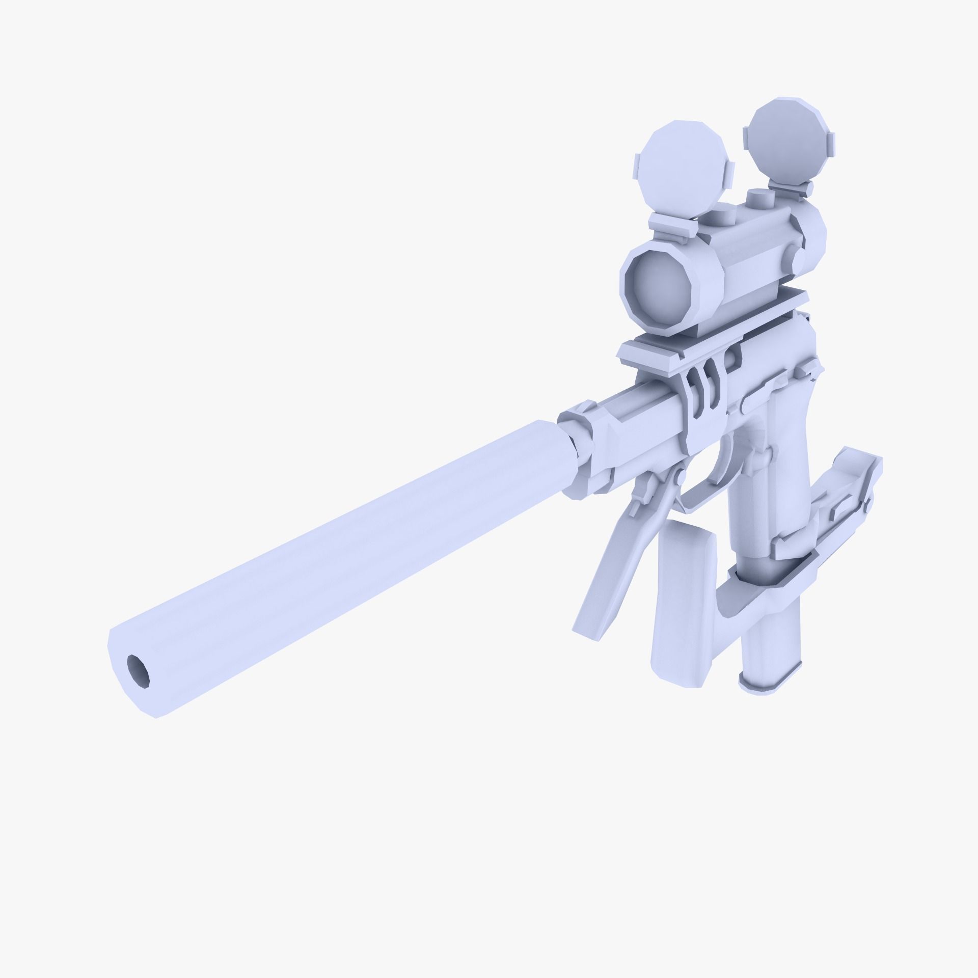 3D model M93 Raffica Extended Mag VR / AR / low-poly | CGTrader