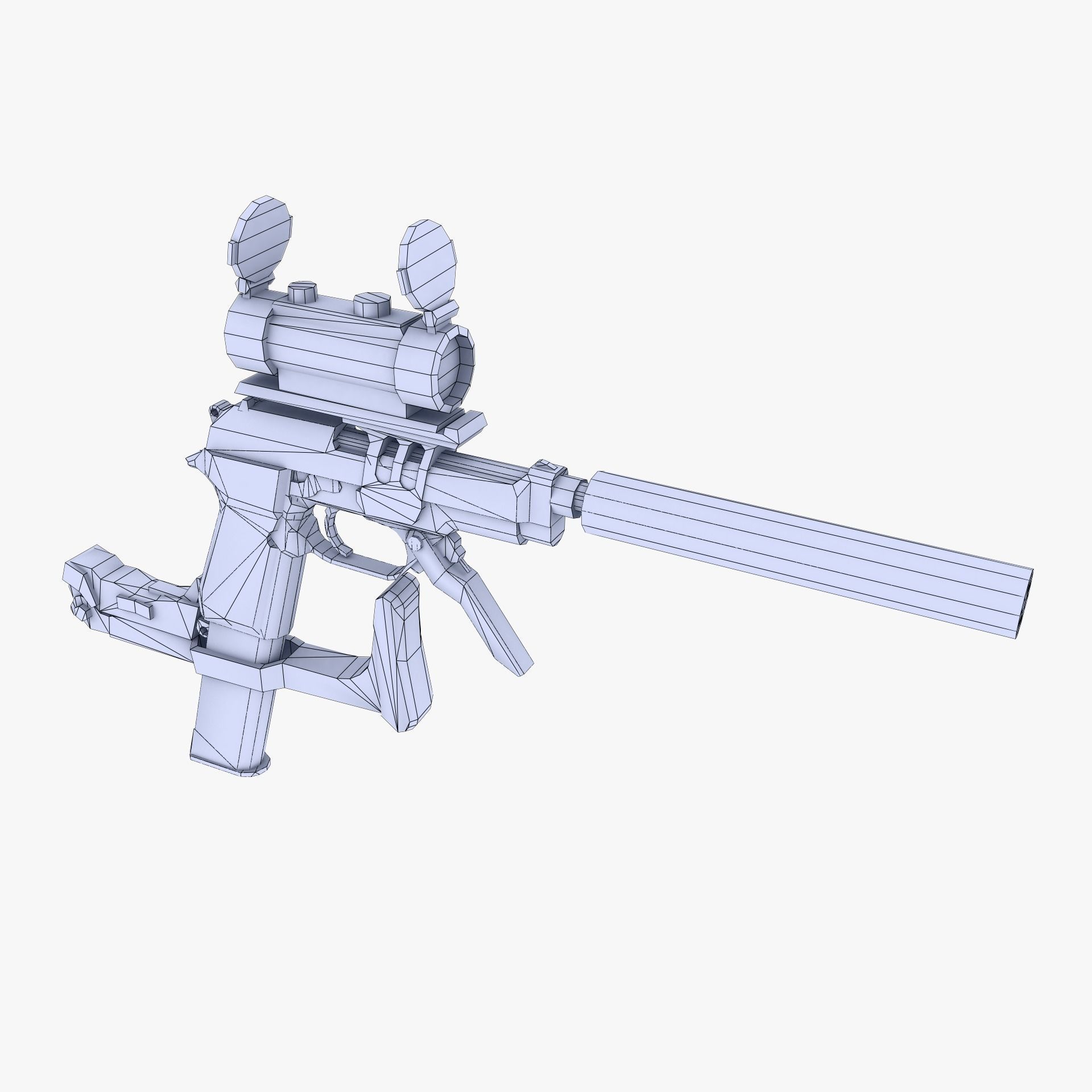 3D model M93 Raffica Extended Mag VR / AR / low-poly | CGTrader