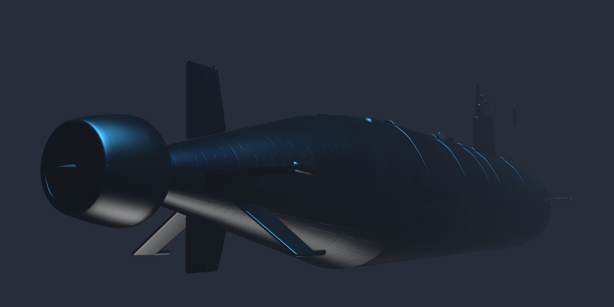 SSN SEAWOLF sub model 3D model | CGTrader