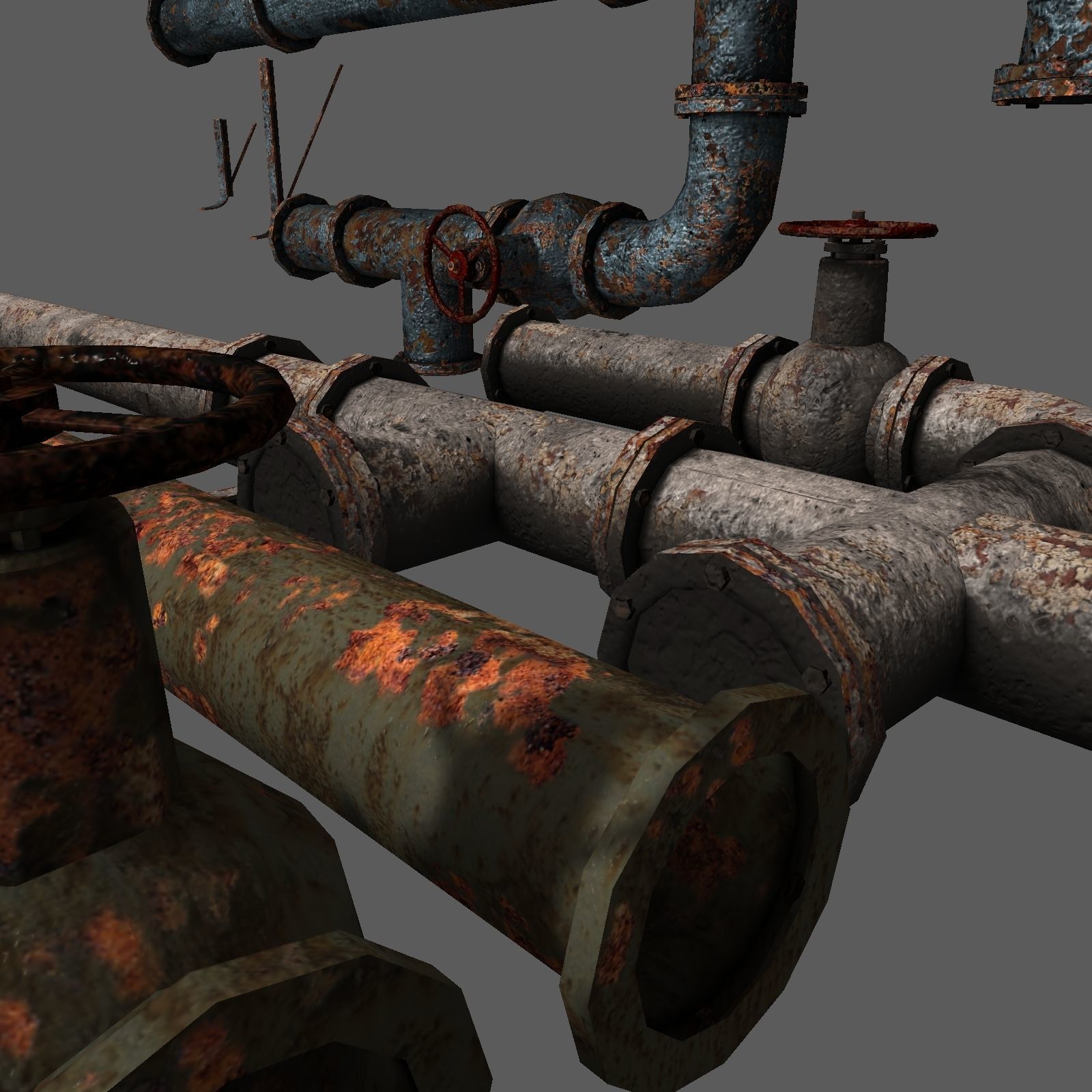 Metal Pipes Set 2 free VR / AR / low-poly 3D model | CGTrader