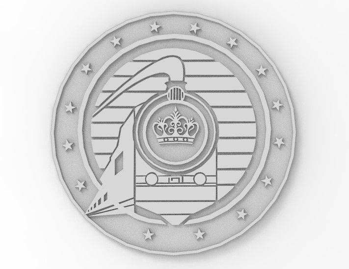 National Railway Badge Crest free 3D model 3D printable | CGTrader