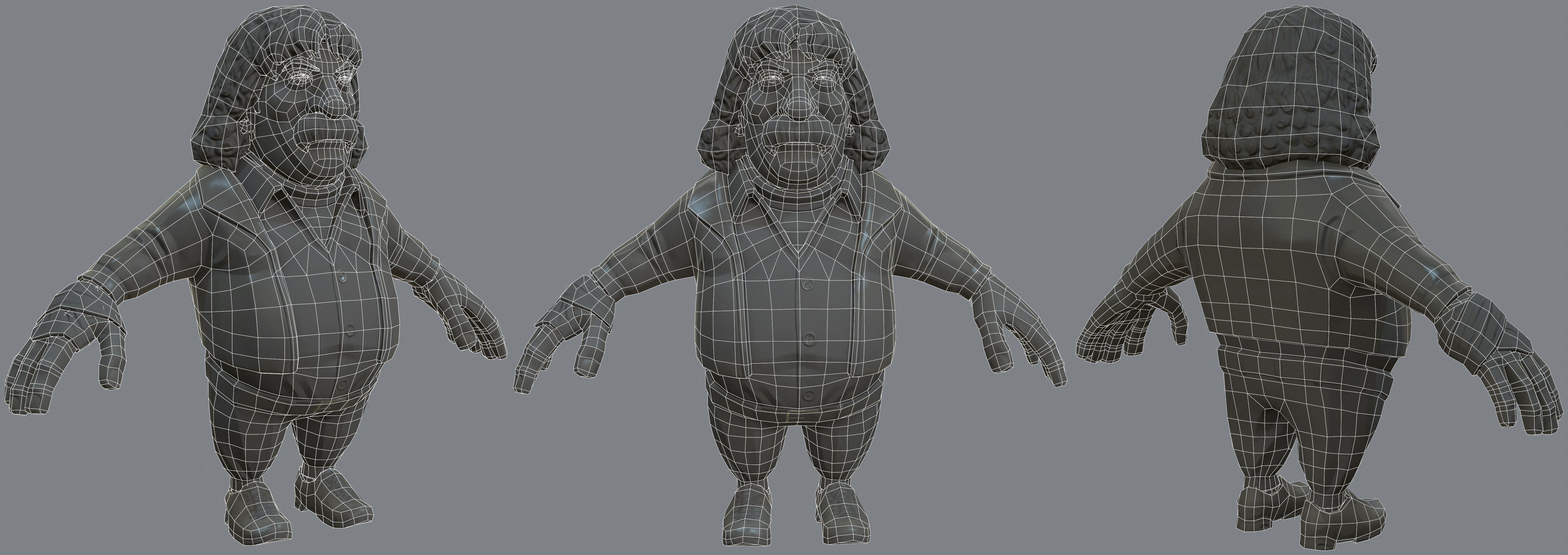 3D model TOON Bad Guy VR / AR / low-poly | CGTrader