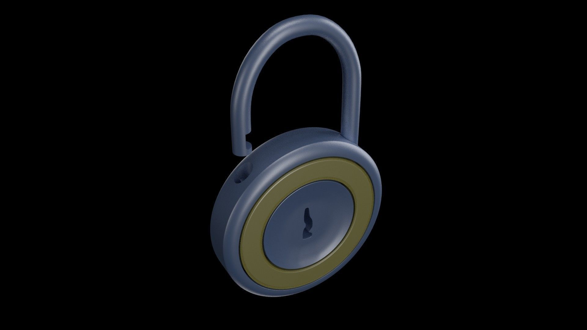 Round mechanical lock 3D model | CGTrader