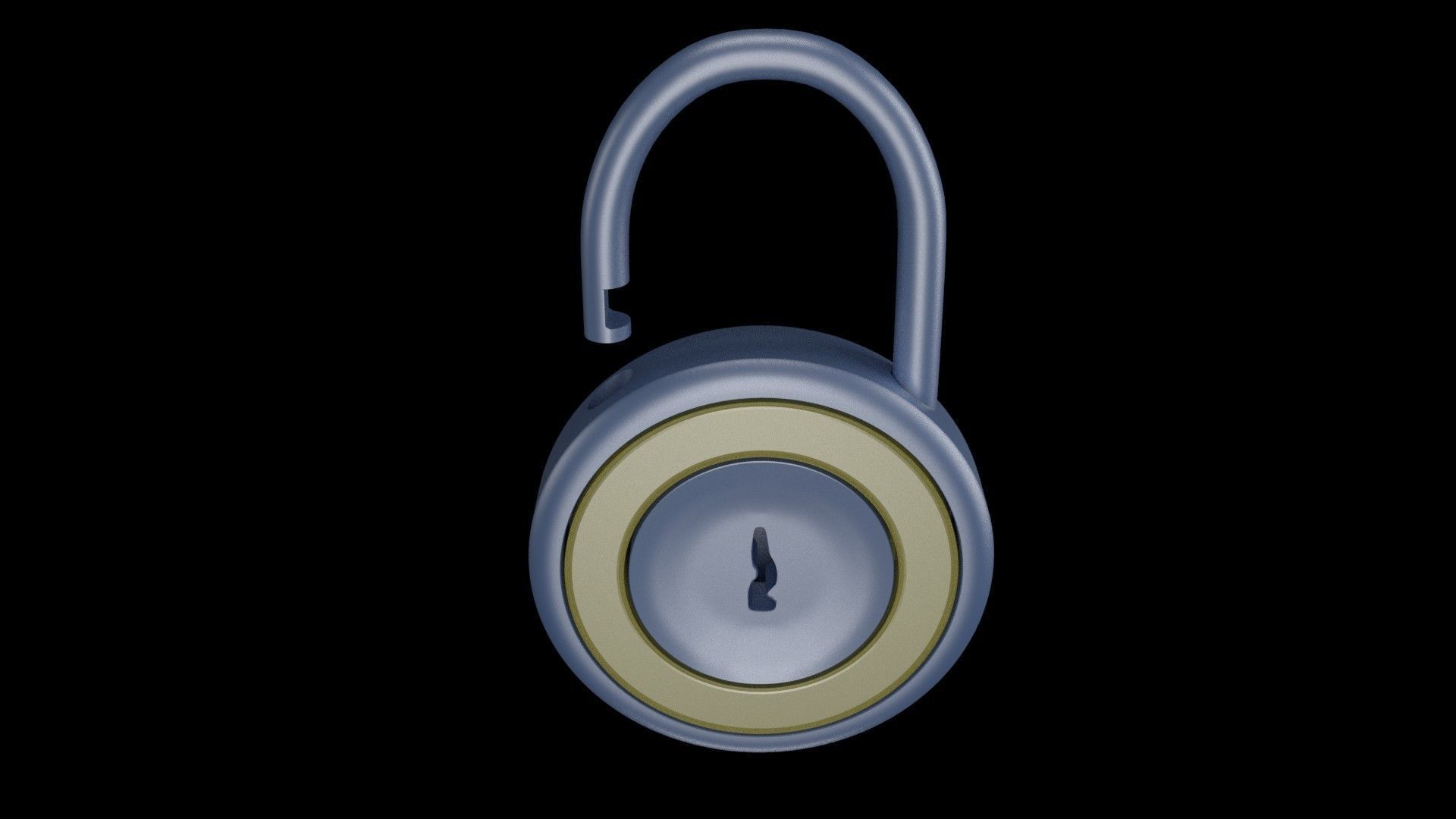 Round mechanical lock 3D model | CGTrader