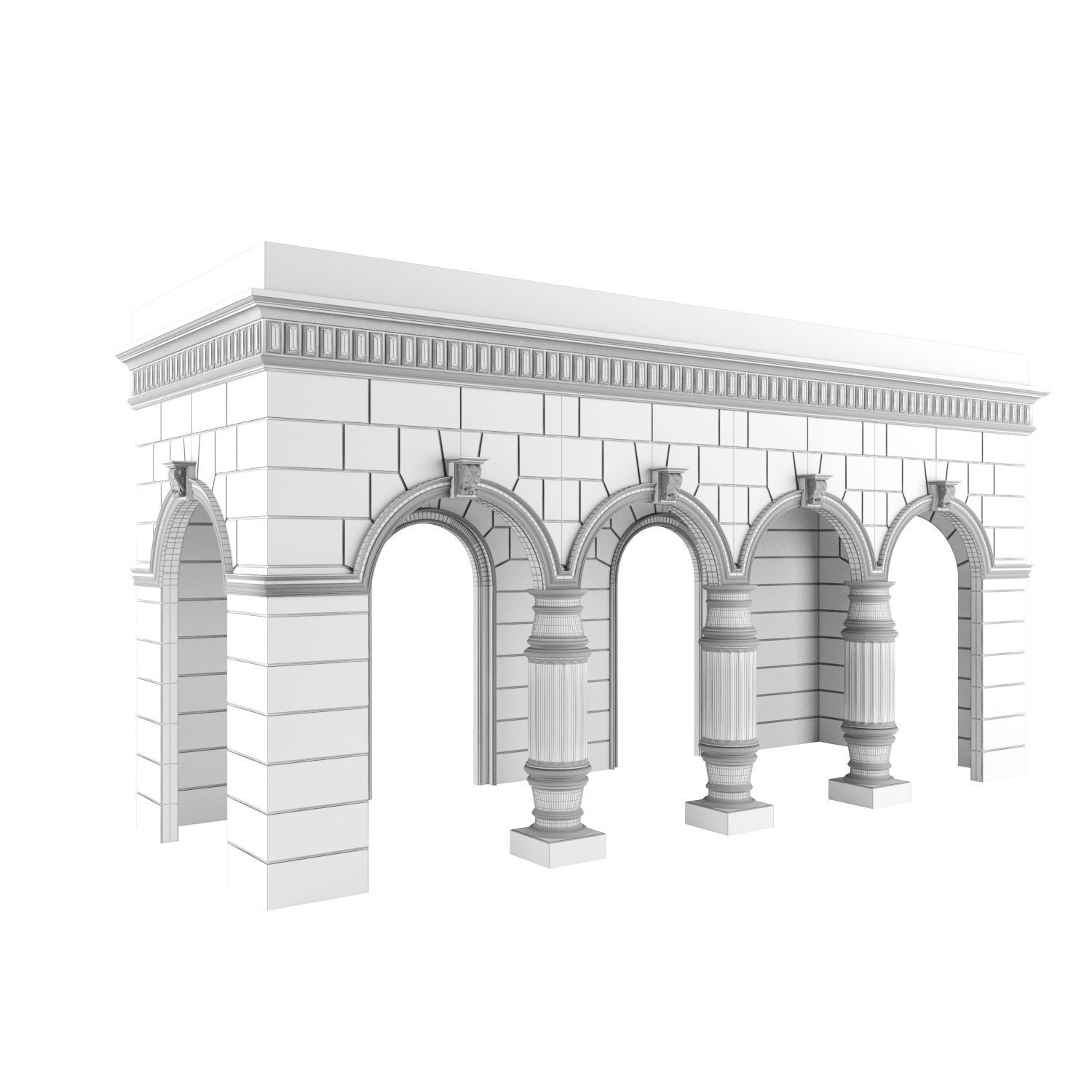 Classic Architecture Arch 3D model | CGTrader