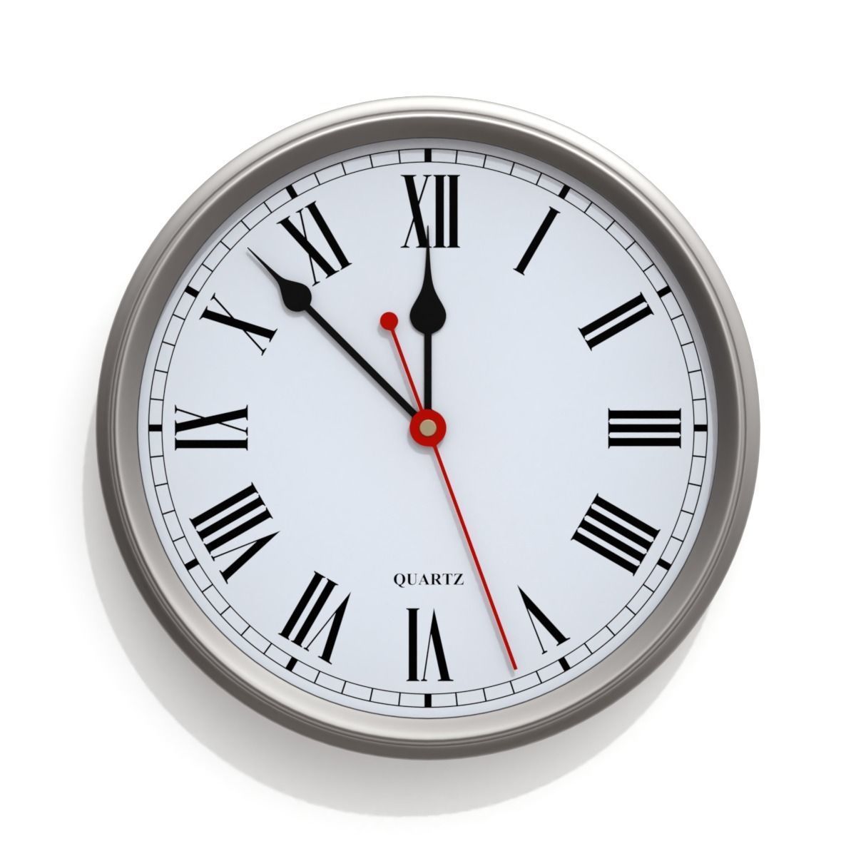 Wall Clock - Arabic and Roman numerals 3D model | CGTrader