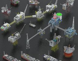Oil platform 3D Models | CGTrader