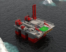 Low-poly Oil rig 3D Models | CGTrader