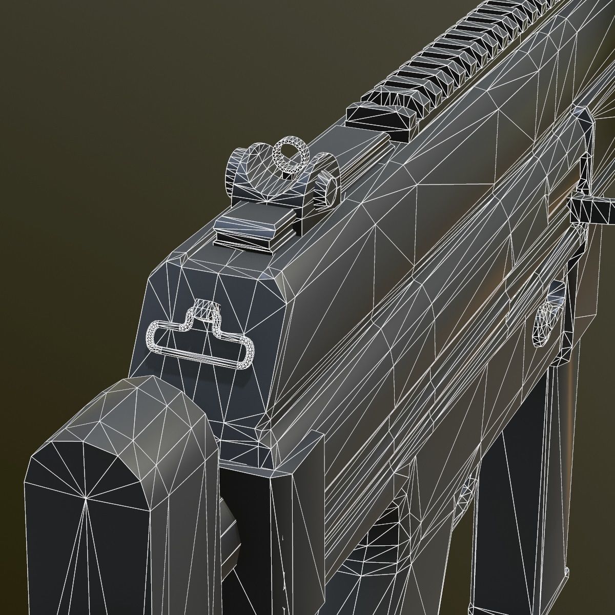 3D model Submachine Gun PBR VR / AR / low-poly | CGTrader