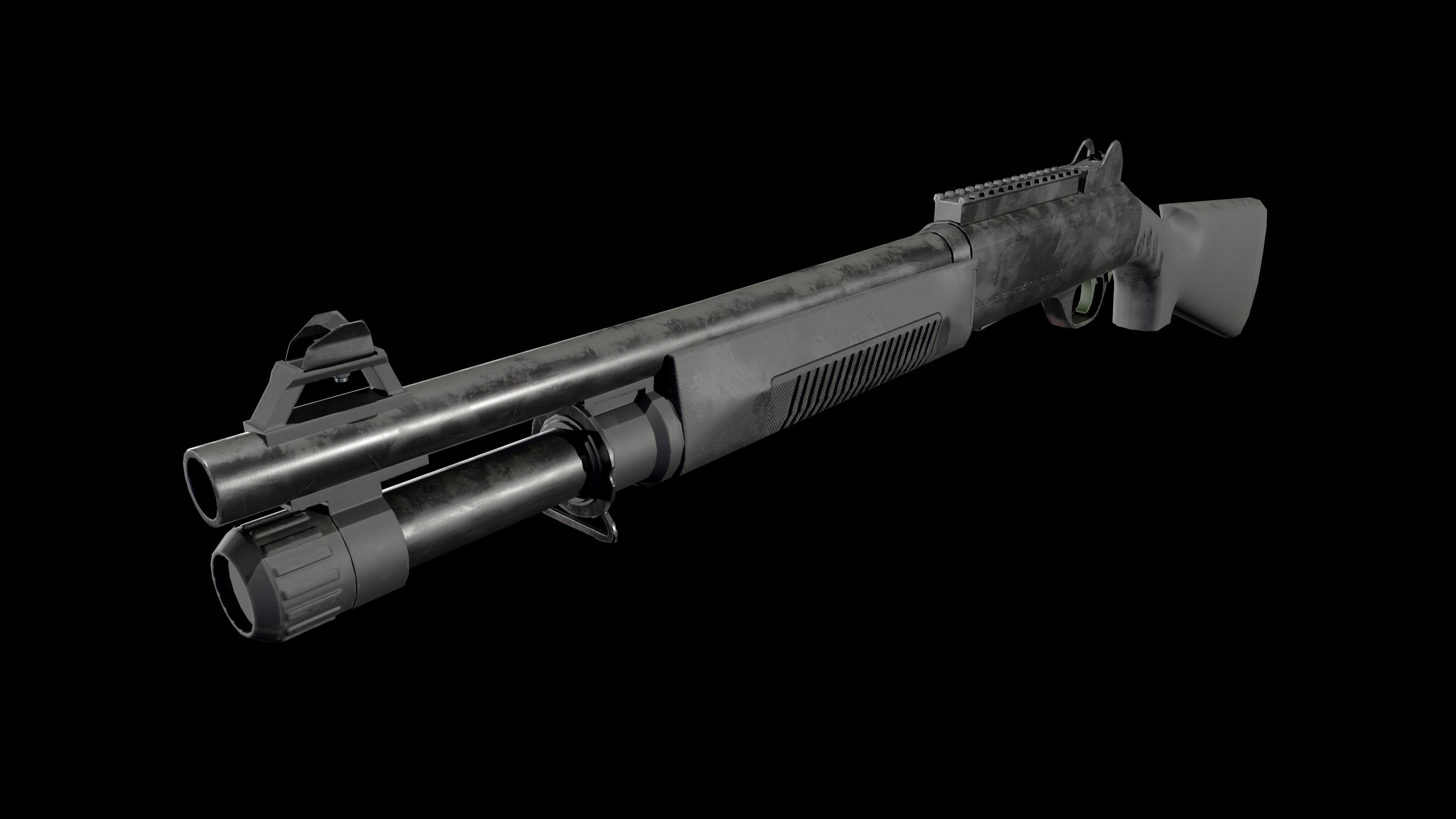 Benelli M4 Tactical Shotgun 3D model | CGTrader