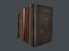 3D model Book set books from library of person VR / AR / low-poly ...