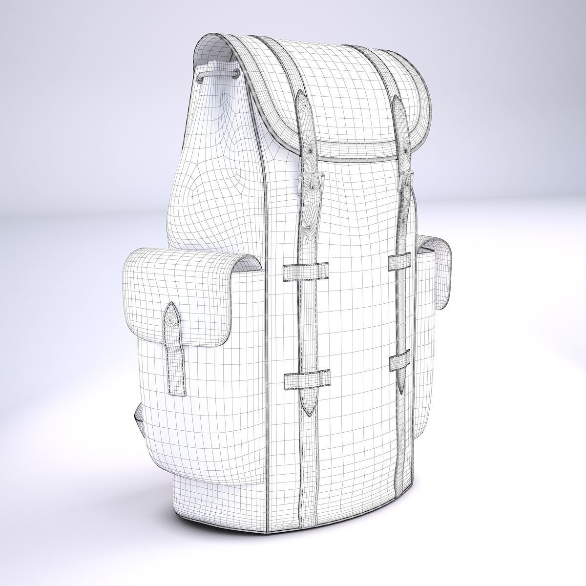 3D model Supreme Louis Vuitton Bag Christopher Backpack PM VR / AR ...