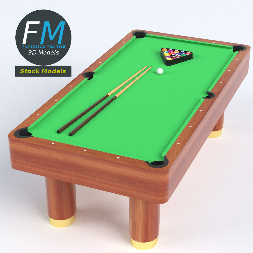 Billiard pool table 3D model | CGTrader