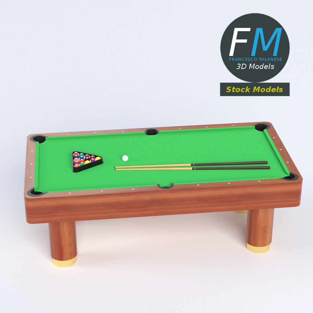 Billiard pool table 3D model | CGTrader