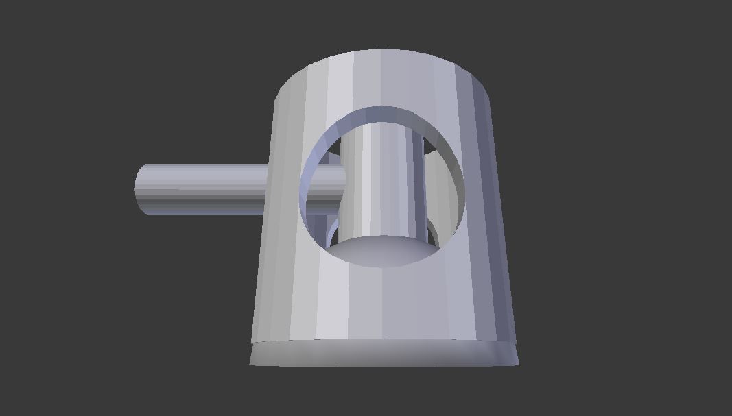 piece metal handle free 3D model | CGTrader