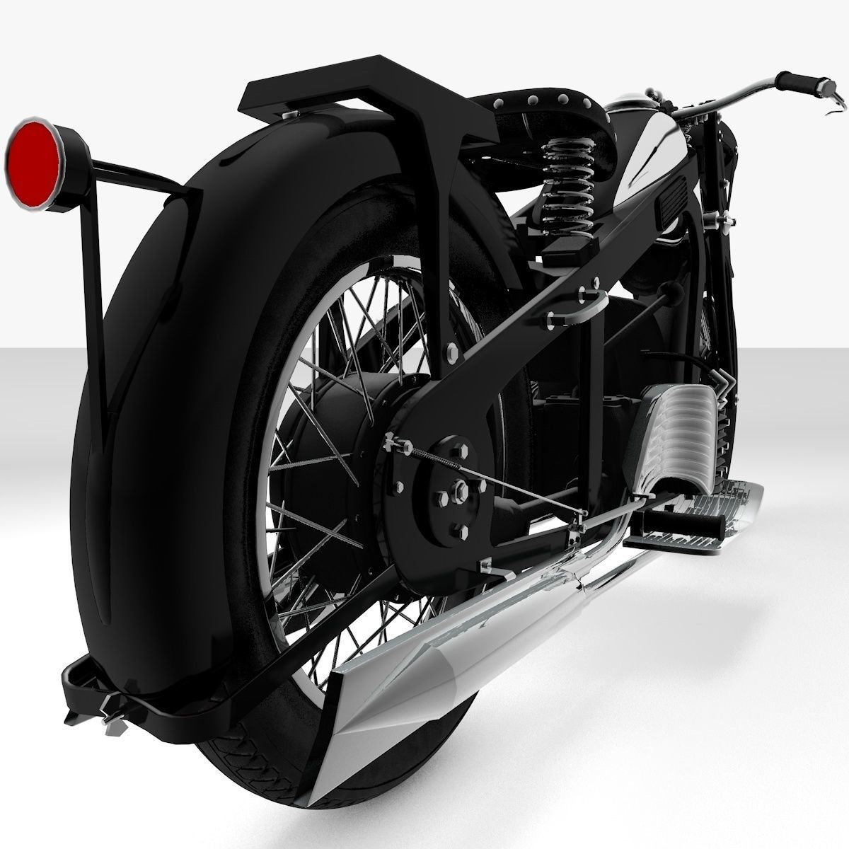 Zundapp K800 1933 3D model rigged | CGTrader