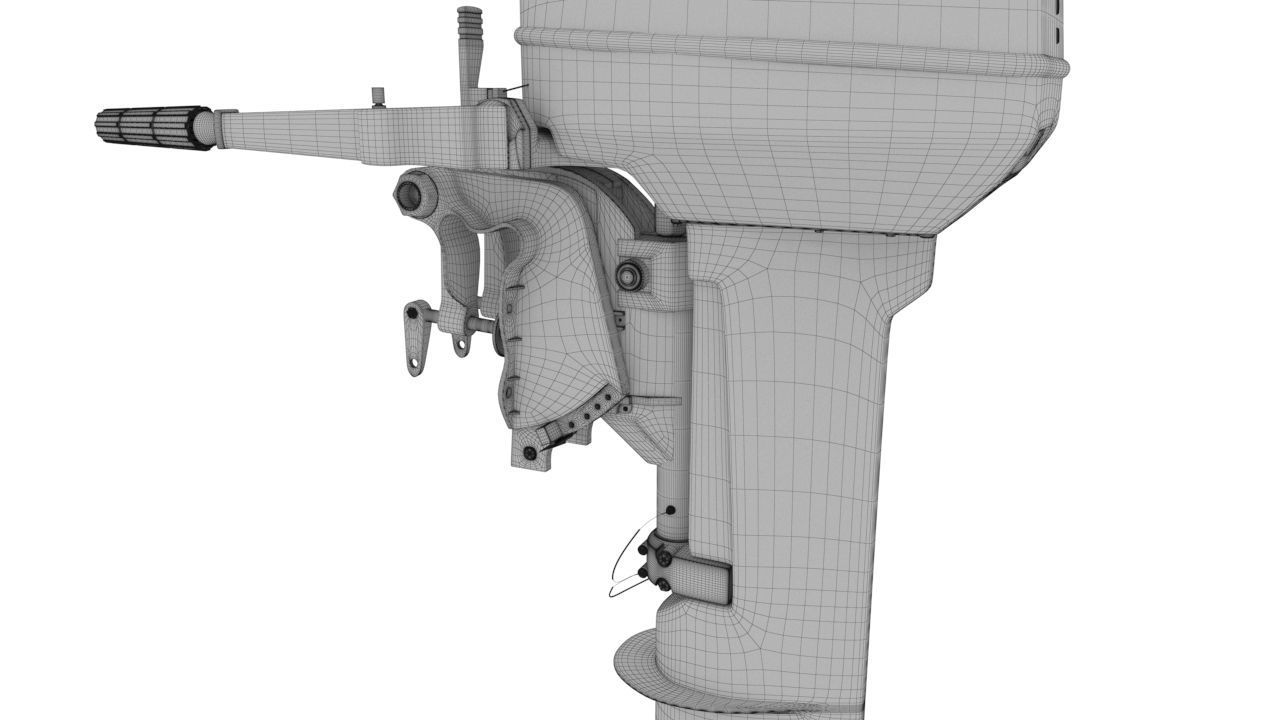 Outboard 15HP 3D model | CGTrader