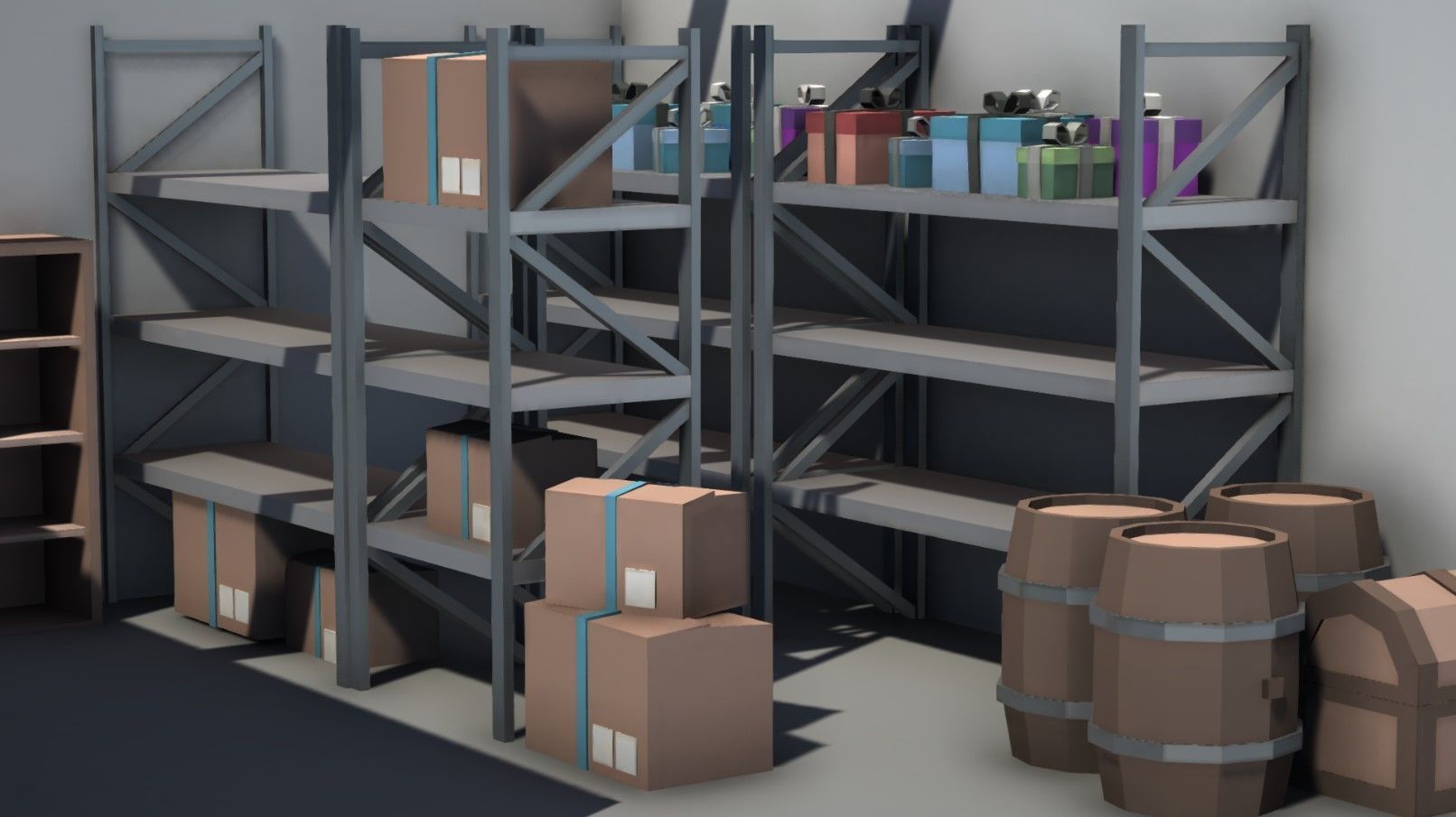 Low Poly Storage Pack free VR / AR / low-poly 3D model | CGTrader