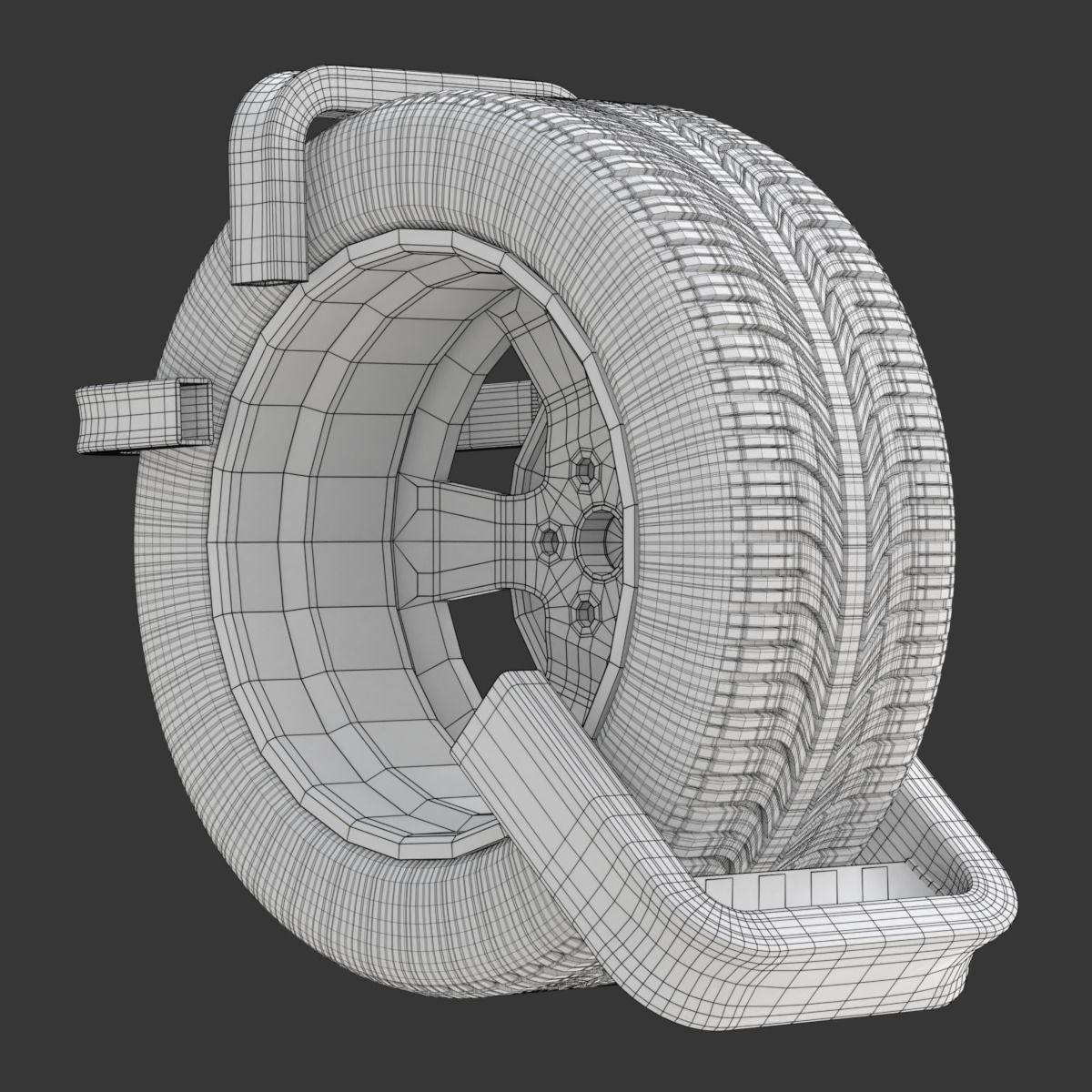 Wheel Clamp 3D model | CGTrader