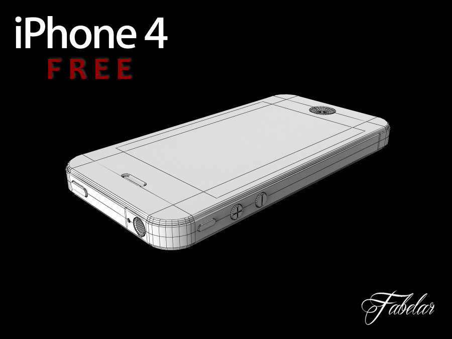 iphone 4 FREE printable free 3D model 3D printable | CGTrader