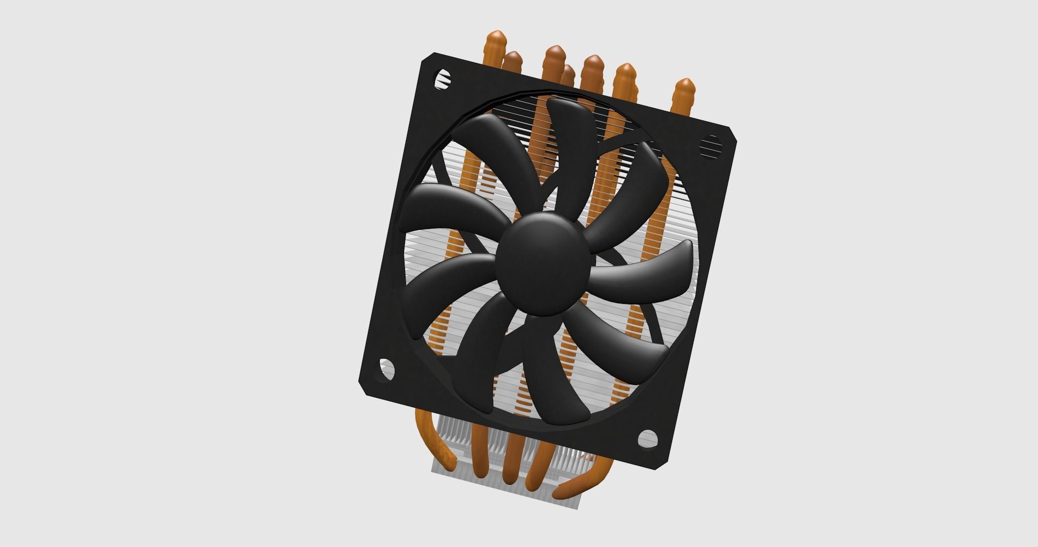 3D model Cpu Cooler Original Size and Animation VR / AR / low-poly ...