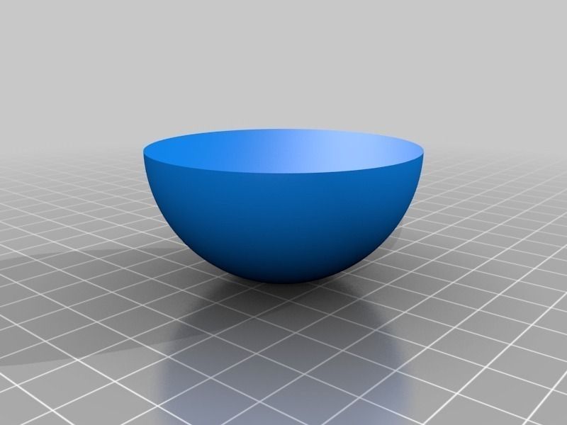 Hemisphere Bowl 3D model 3D printable | CGTrader