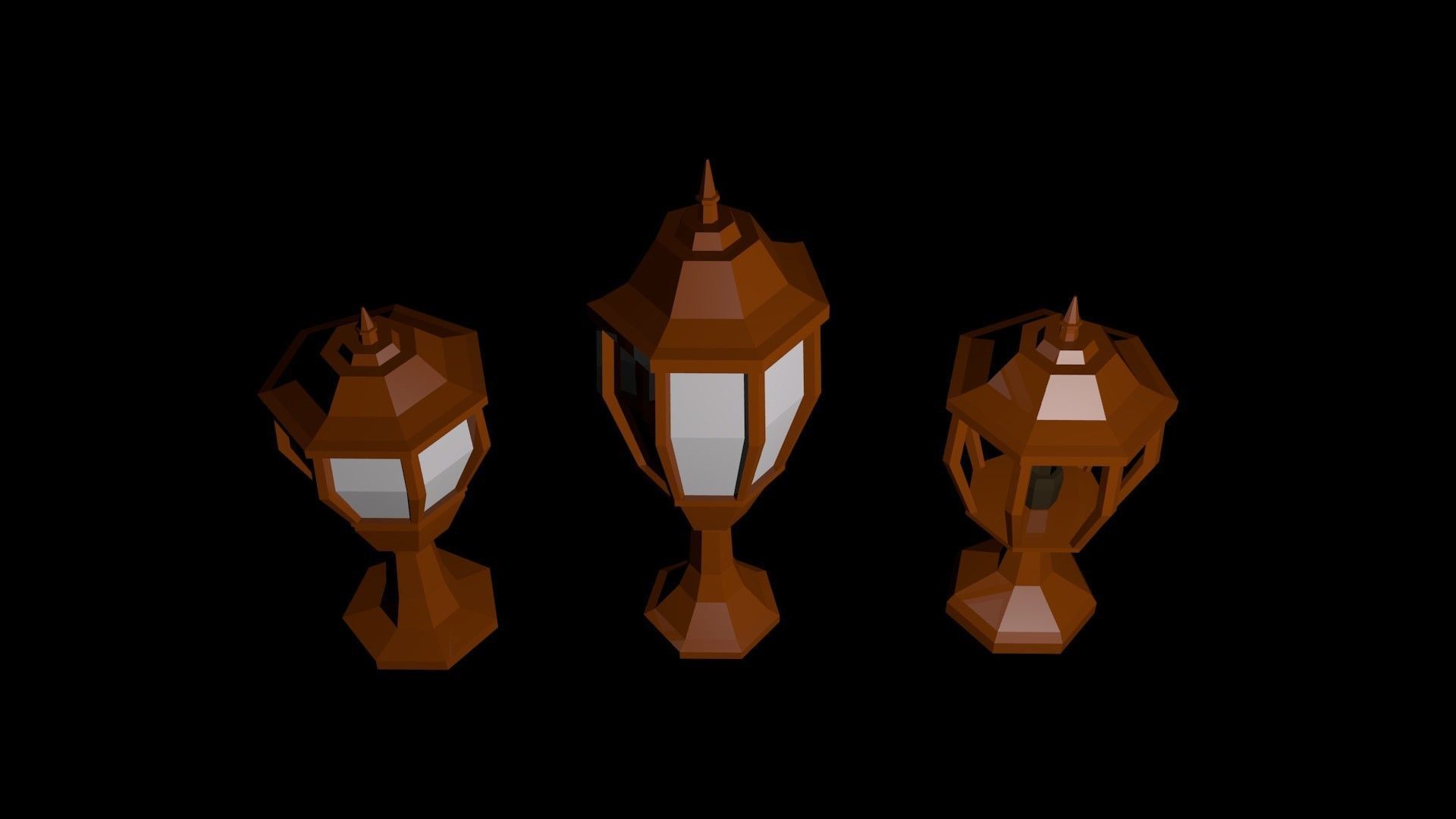 3D model Low poly lights VR / AR / low-poly | CGTrader
