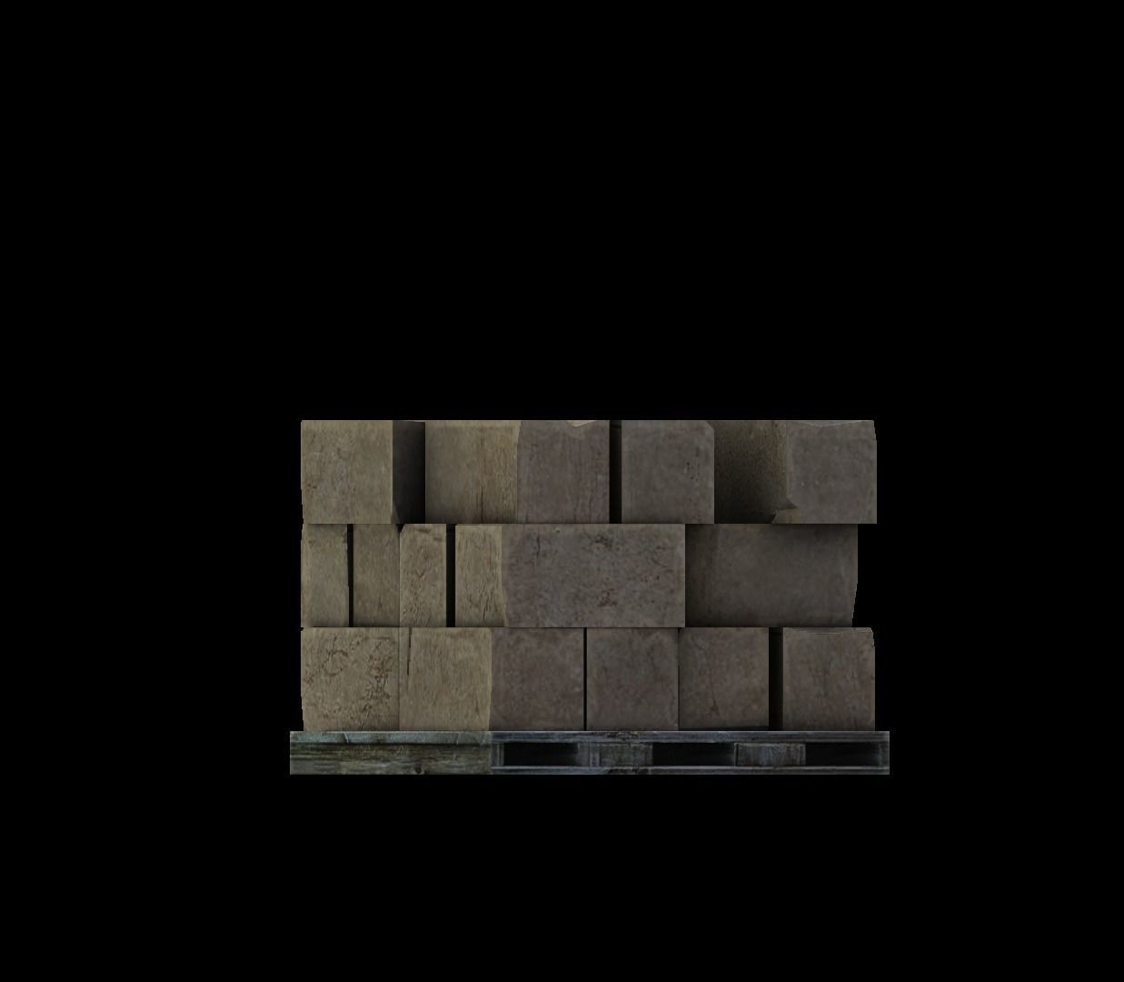 Low Poly Stoneblocks Game Ready stack of wooden blocks free VR / AR ...