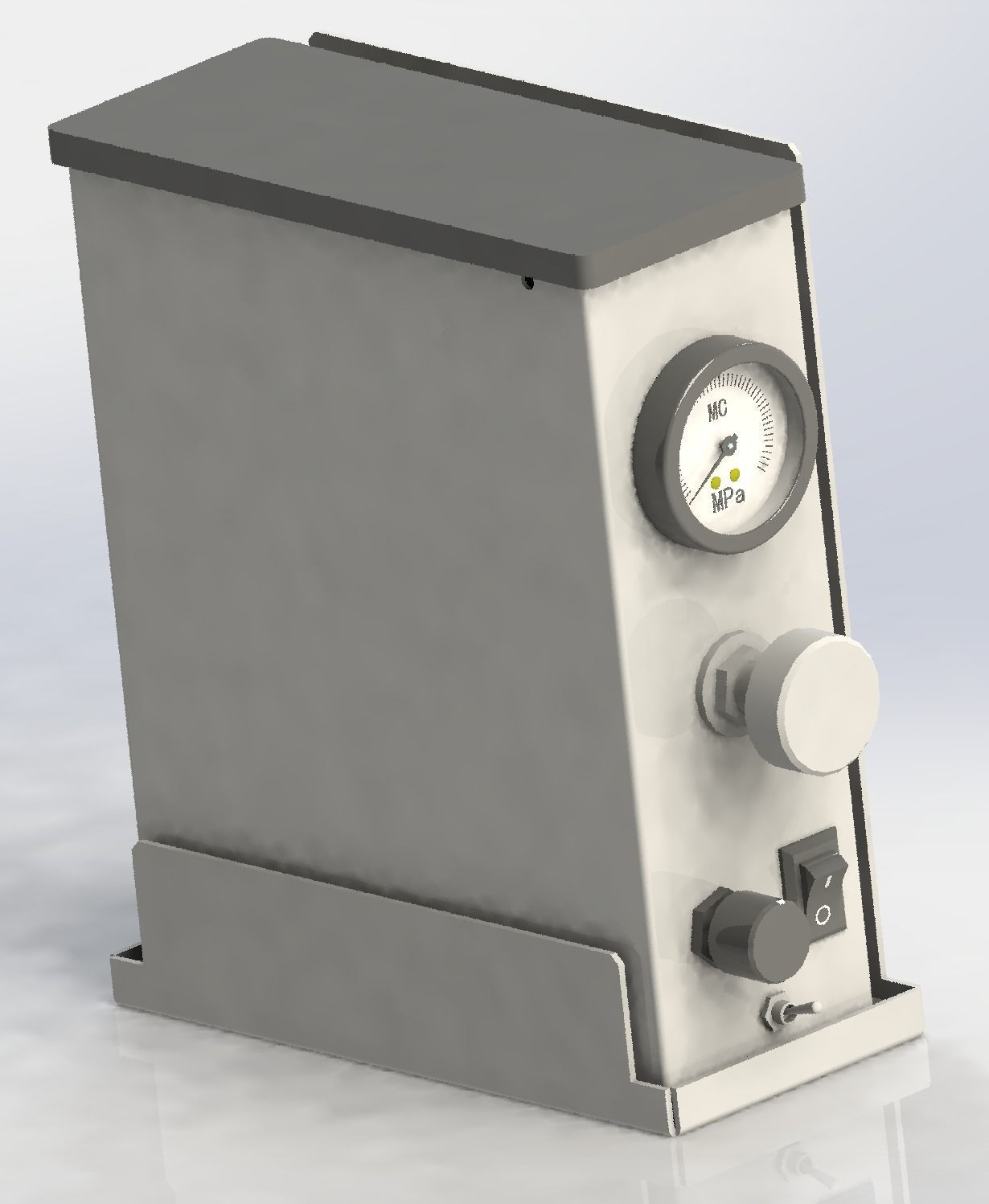 Pneumatic component box 3D model | CGTrader