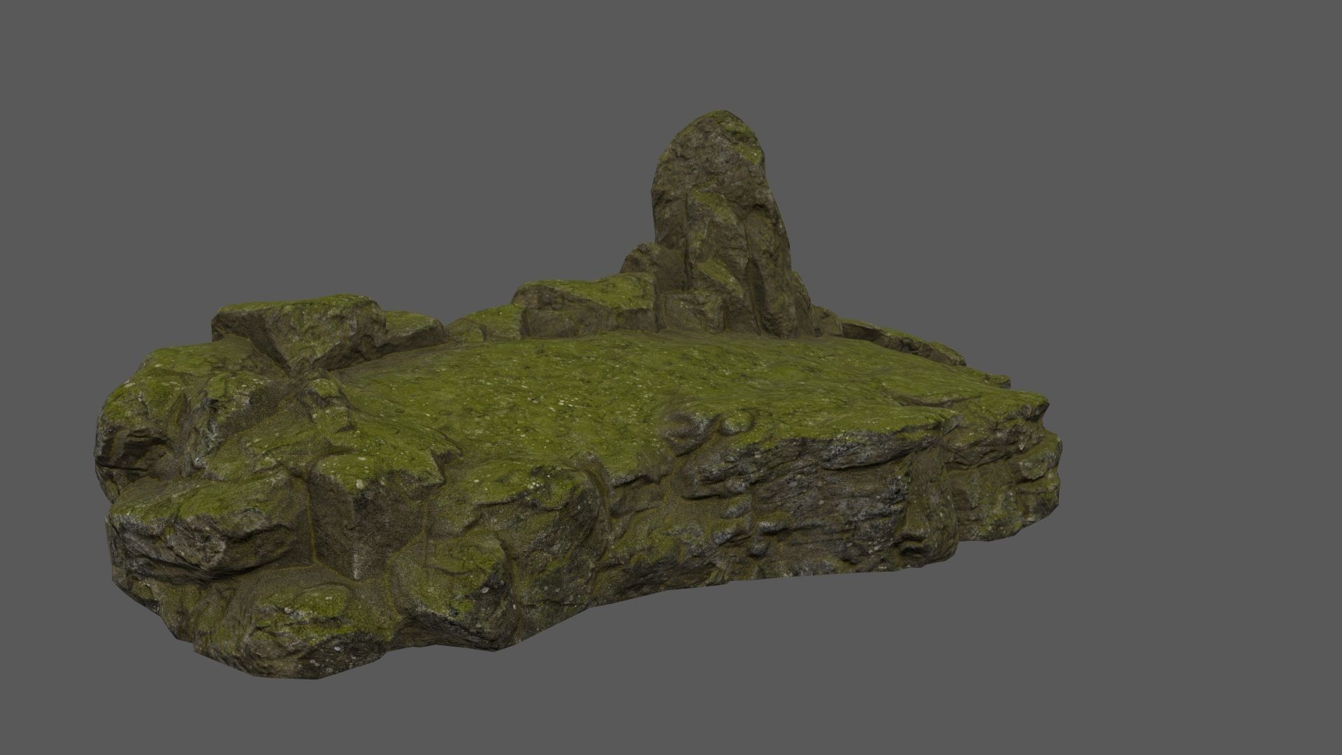 3D model mossy terrain VR / AR / low-poly | CGTrader
