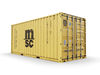20 feet MSC standard shipping container 3D model | CGTrader