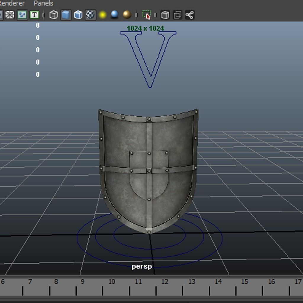 Shield 3D model rigged | CGTrader