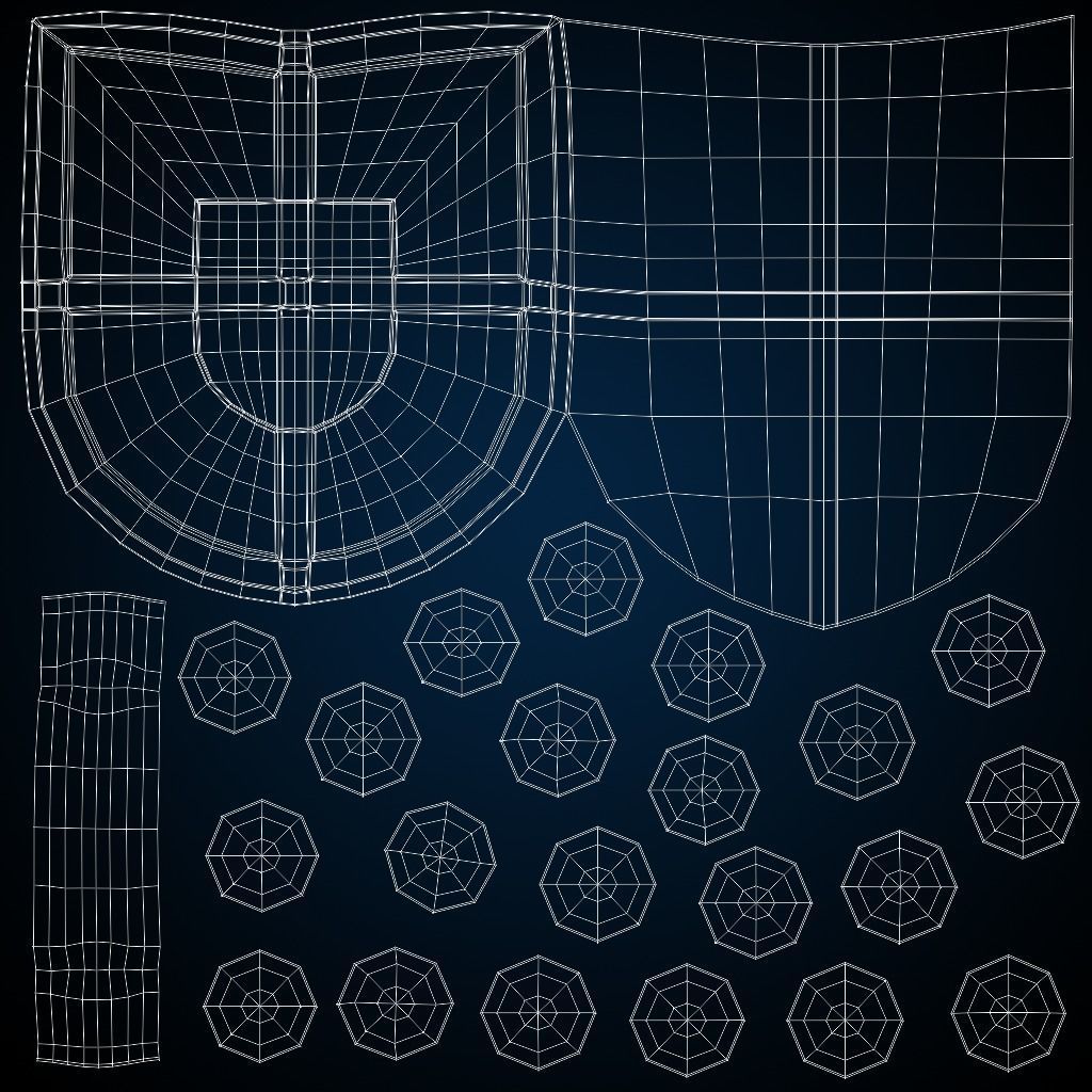 Shield 3D model rigged | CGTrader