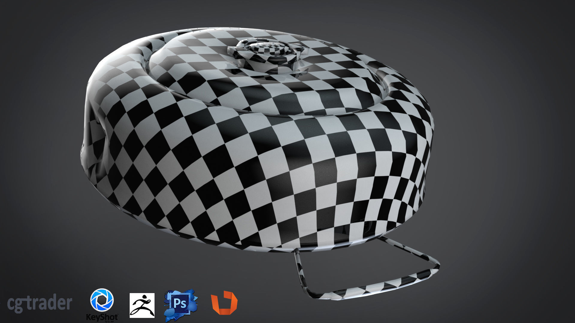 3D model WW1 Realistic land mine Low-Rez with realistic texture 3D ...