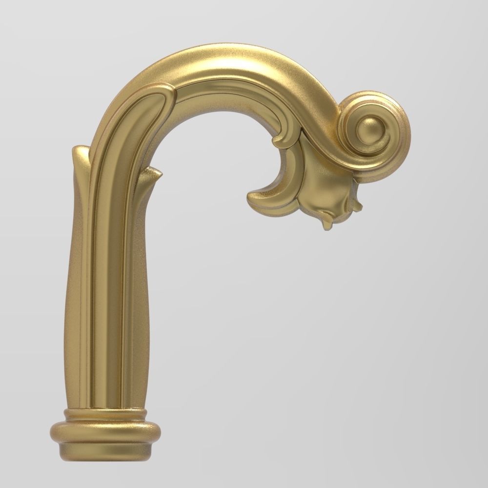 Handle Cane 3D model 3D model 3D printable | CGTrader