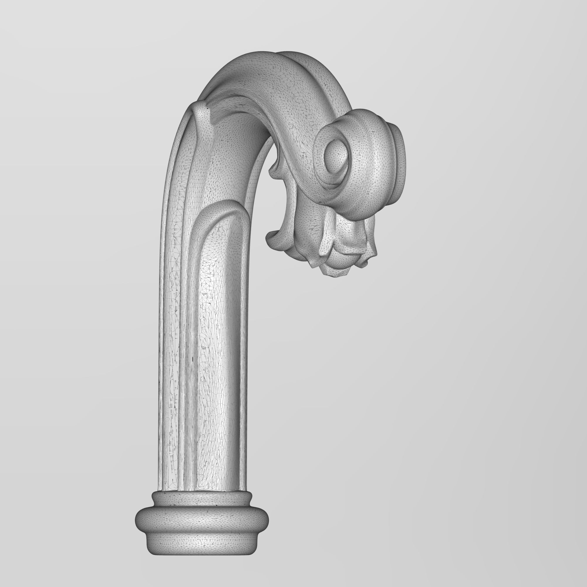 Handle Cane 3D model 3D model 3D printable | CGTrader