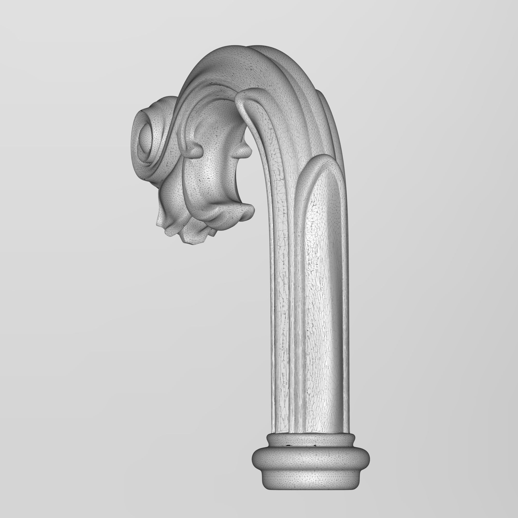 Handle Cane 3D model 3D model 3D printable | CGTrader