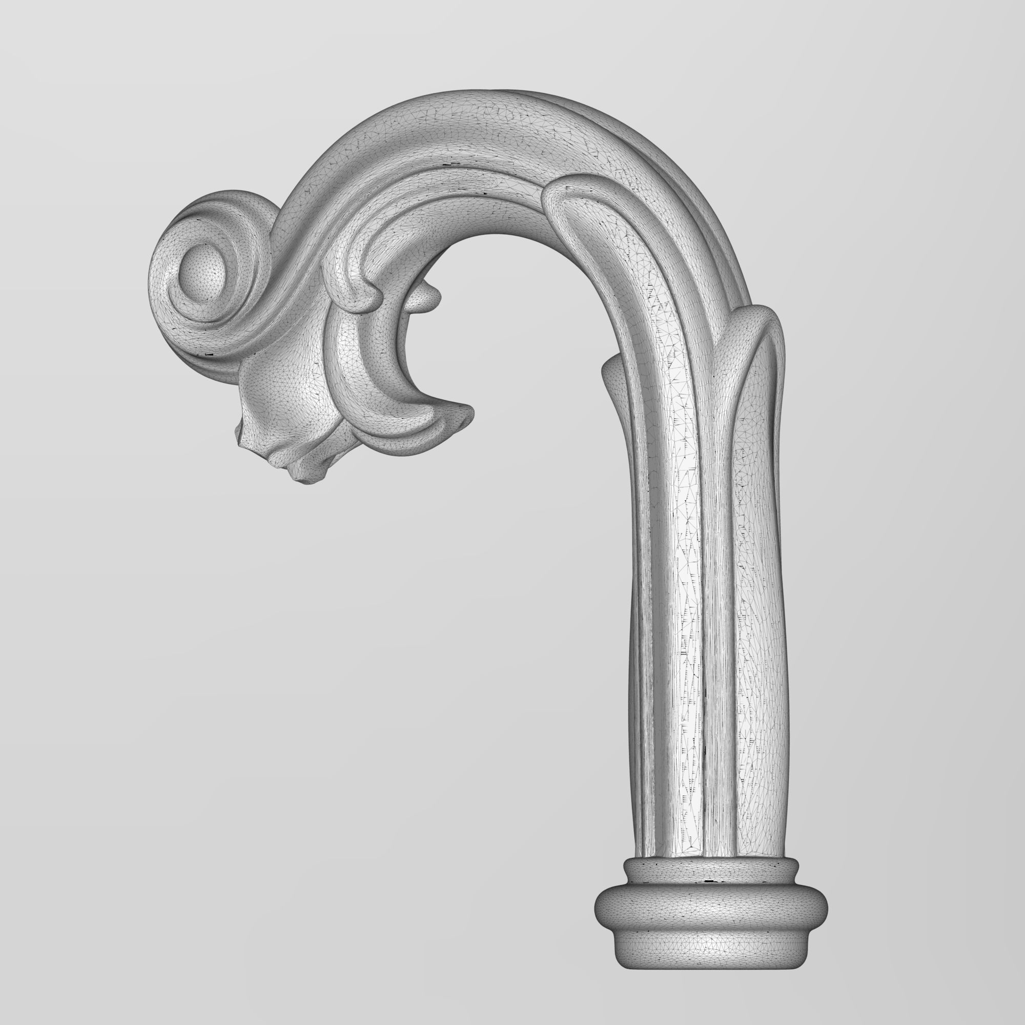 Handle Cane 3D model 3D model 3D printable | CGTrader