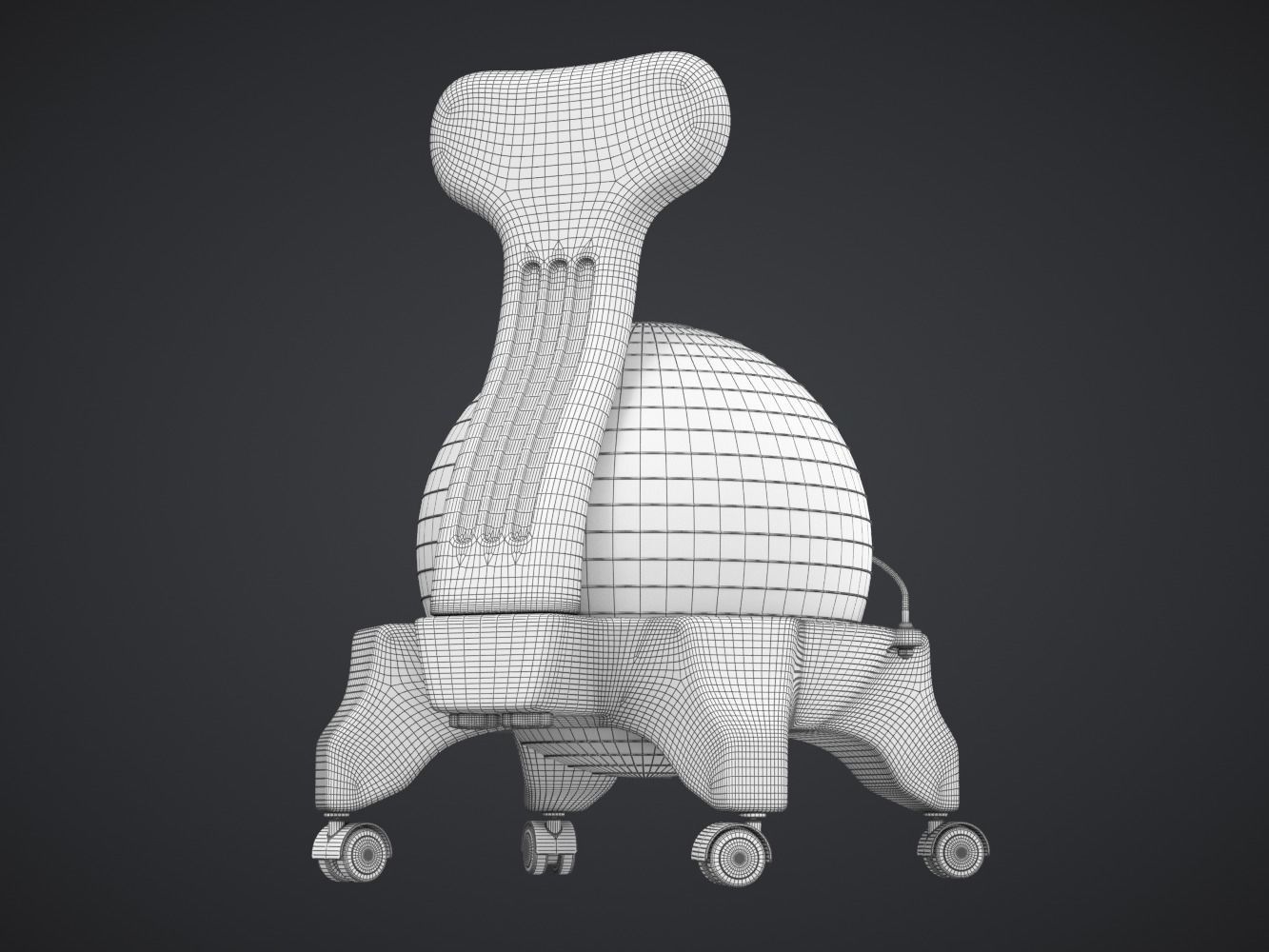 Gym Ball Office Chair 3D model | CGTrader