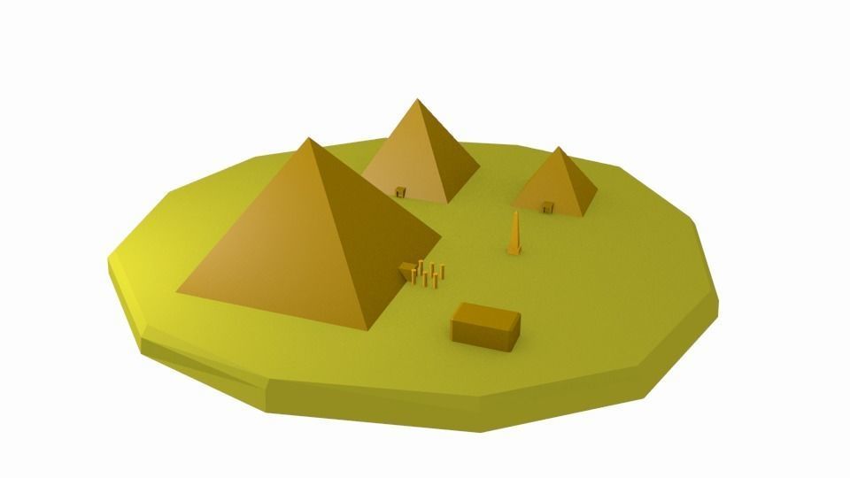 Lowpoly Egyptian architecture free VR / AR / low-poly 3D model | CGTrader