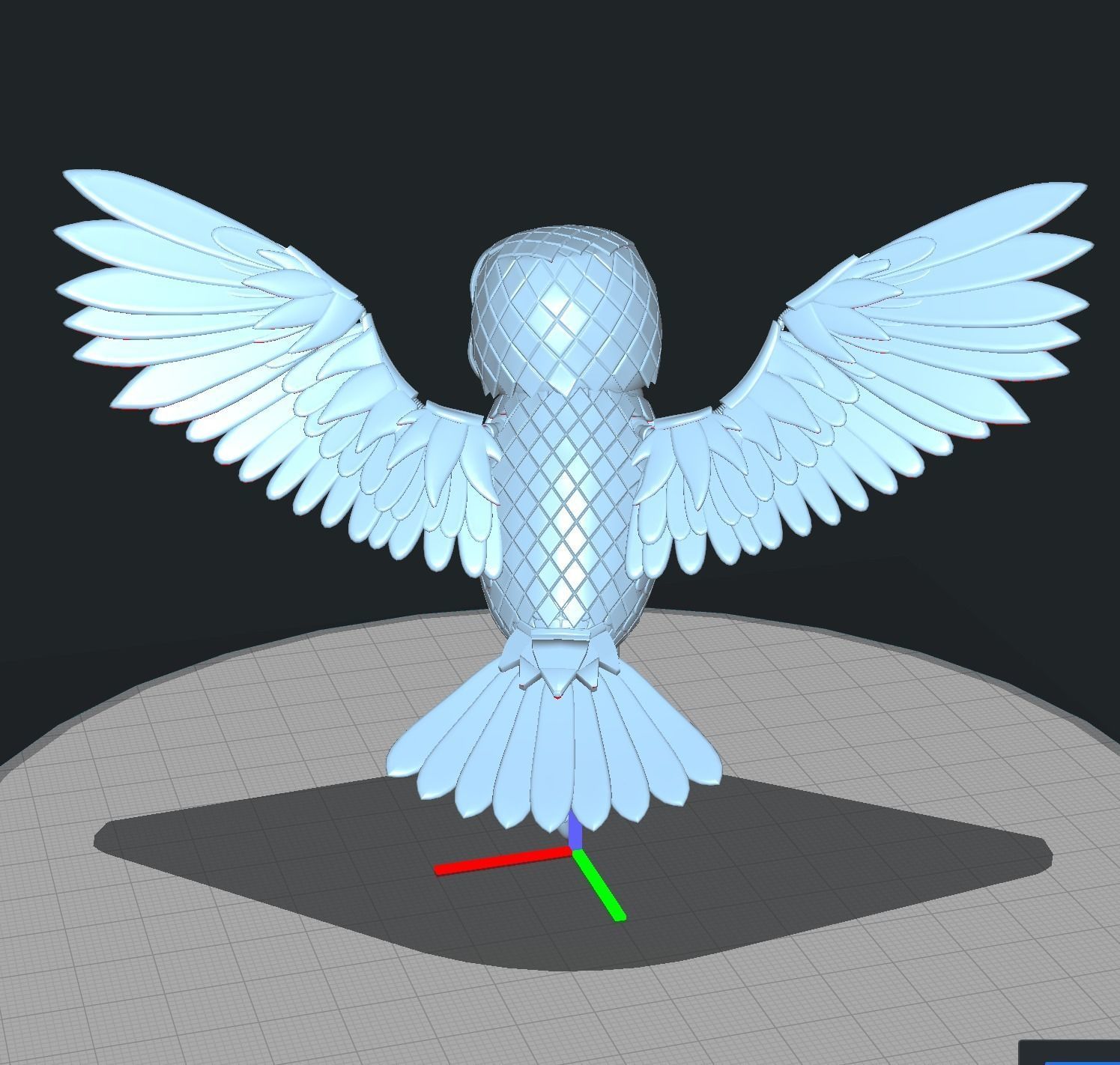 Bubo the owl 3D model 3D printable | CGTrader