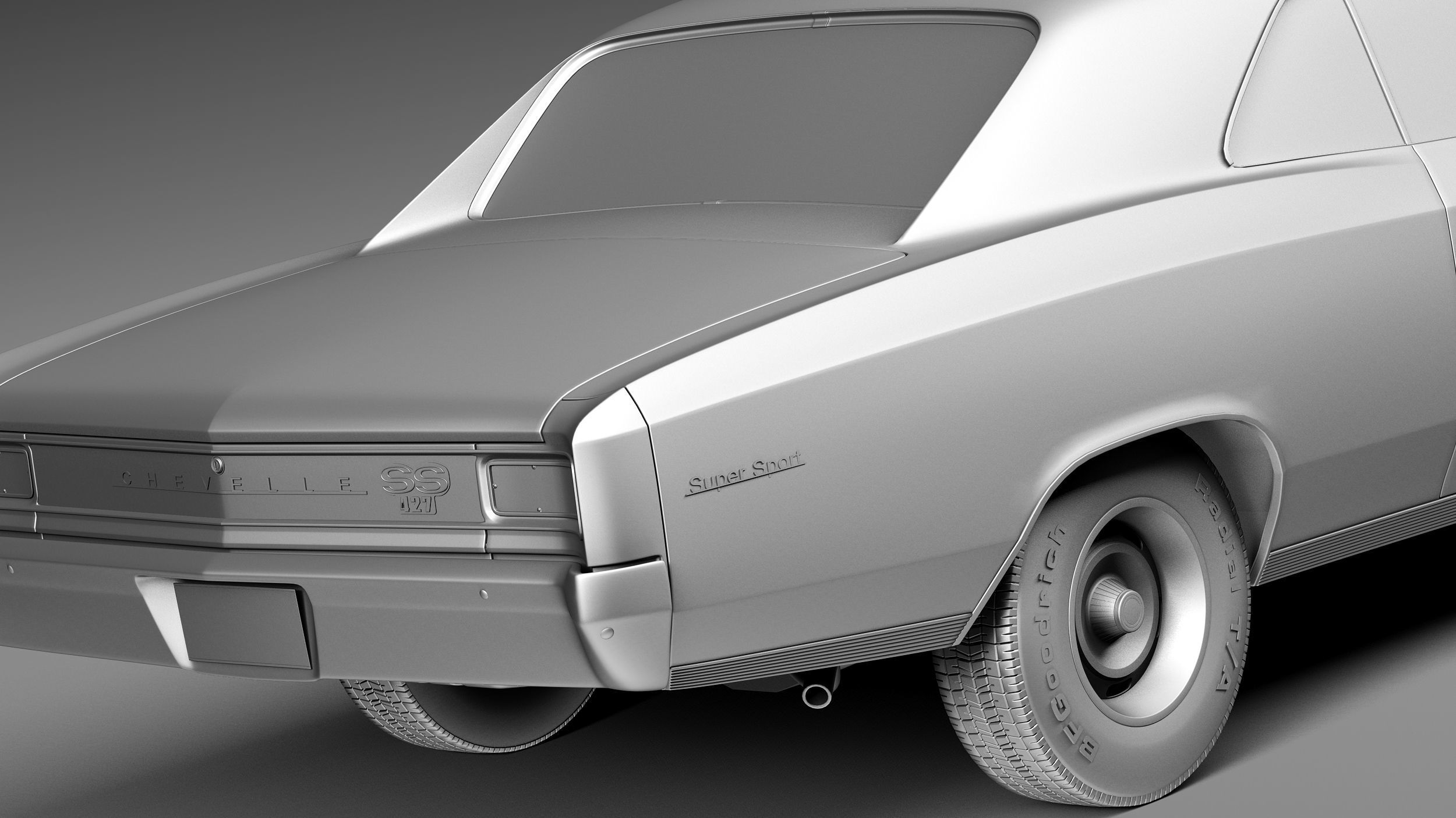 Chevrolet Chevelle SS 1966 3D model | CGTrader